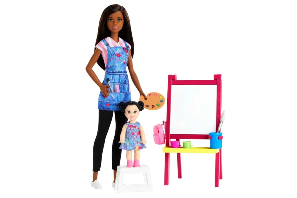 Barbie Povolání herní set Učitelka umění černoška, Mattel GJM30 ...